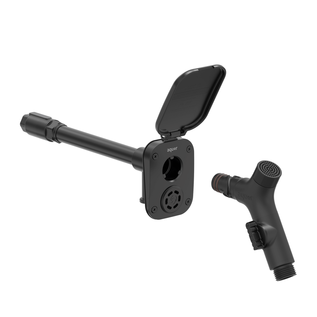 V2+ Matte Black House Hydrant | Aquor Water Systems