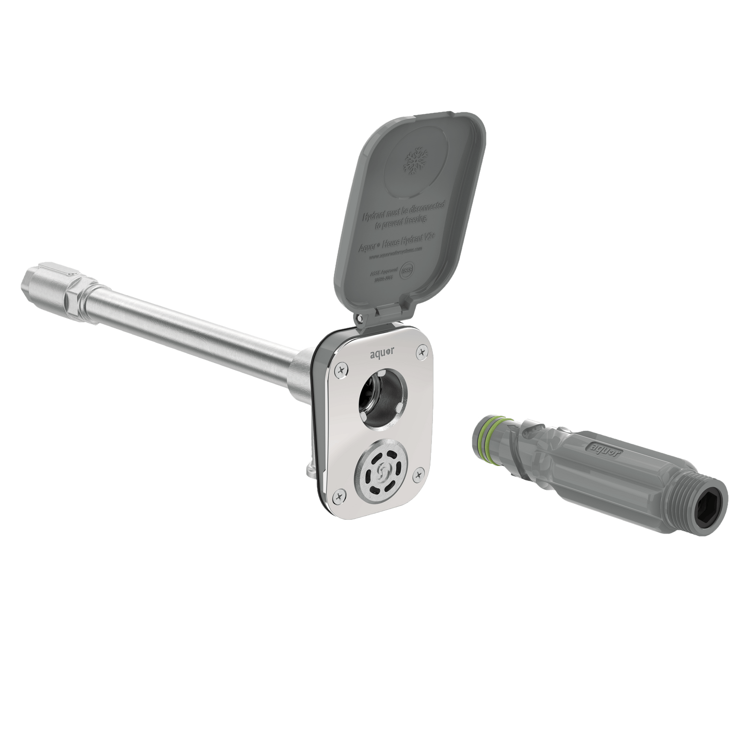 V2+ Slate Gray House Hydrant | Aquor Water Systems